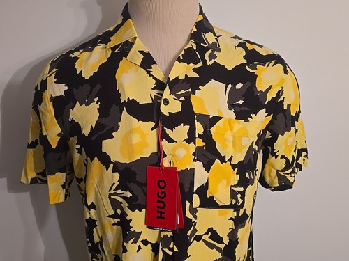 HUGO BOSS RED TAG 732 Ellino NEW Men's Sh/S CASUAL SHIRT SIZE S | eBay