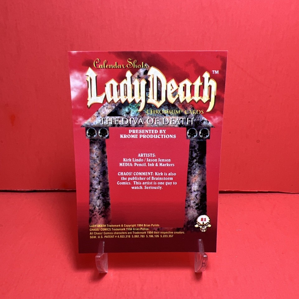 1994 Lady Death Chromium The Diva Of Death #81 VG | eBay