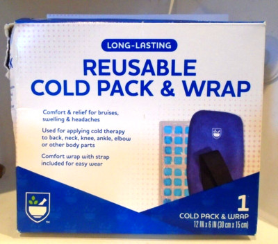 Long Lasting Reusable Cold Pack & Comfort Wrap, 12 " inch x 6 " inch ...