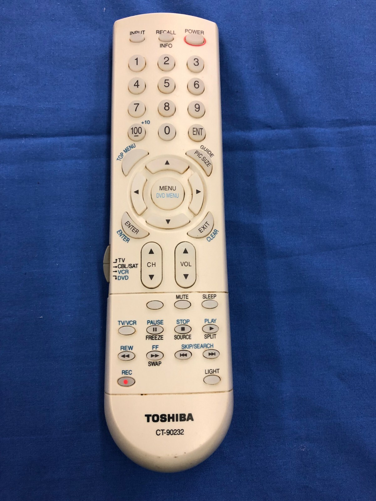 Toshiba Remote Control TV DVD VCR CT-90232 Used (box2) | eBay