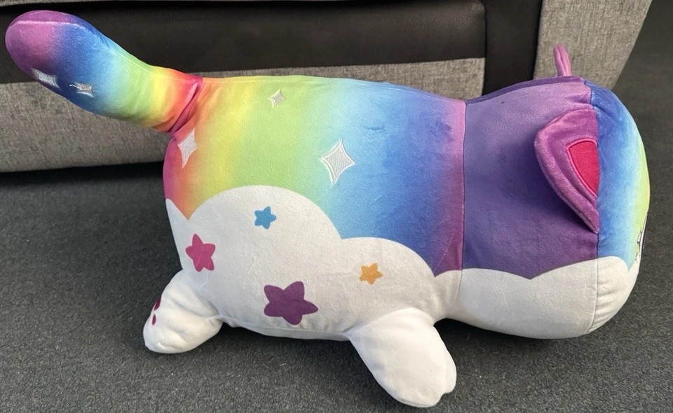Jumbo Aphmau MeeMeows Galaxy Cat - Rainbow Cat Huge Squishmallow Plush ...