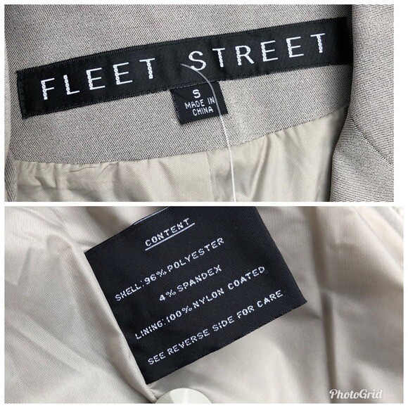 Fleet Street Pea Coat Jacket Small NWOT | eBay