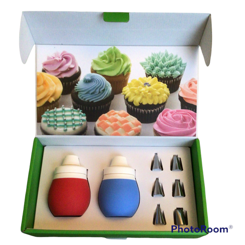 Prepworks by Progressive 8-Piece kit 2 Frosting Bulbs 6 tips Decorating ...