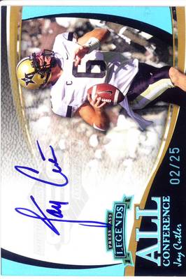 jay cutler rc rookie draft auto autograph vanderbilt vandy college #/25 ...