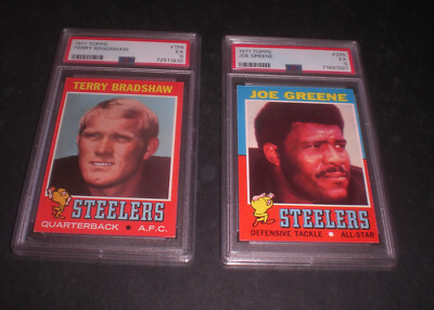 1971 TOPPS FOOTBALL COMPLETE SET - 263 CARDS - BRADSHAW PSA 5 GREENE ...