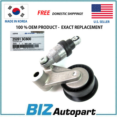 Genuine Belt Tensioner for 2009-2025 Genesis Hyundai Kia 3.3L 3.8L ...