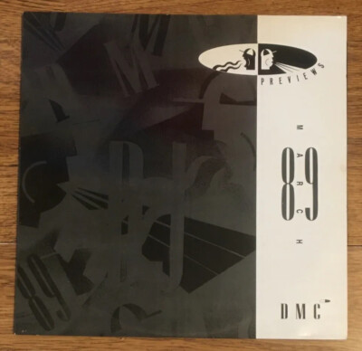 DMC DJ Only~March 89 Previews~UK 1989 DMC 74/3 Vinyl 12" Promo Record ...