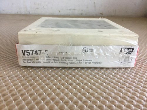 WIREMOLD V5747-2 2 GANG SHALLOW SWITCH RECEPTACLE BOX | eBay
