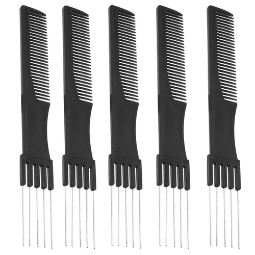 5 Pcs Steel Needle Comb Miss Decorative Hair Combs Dandruff for Women ...