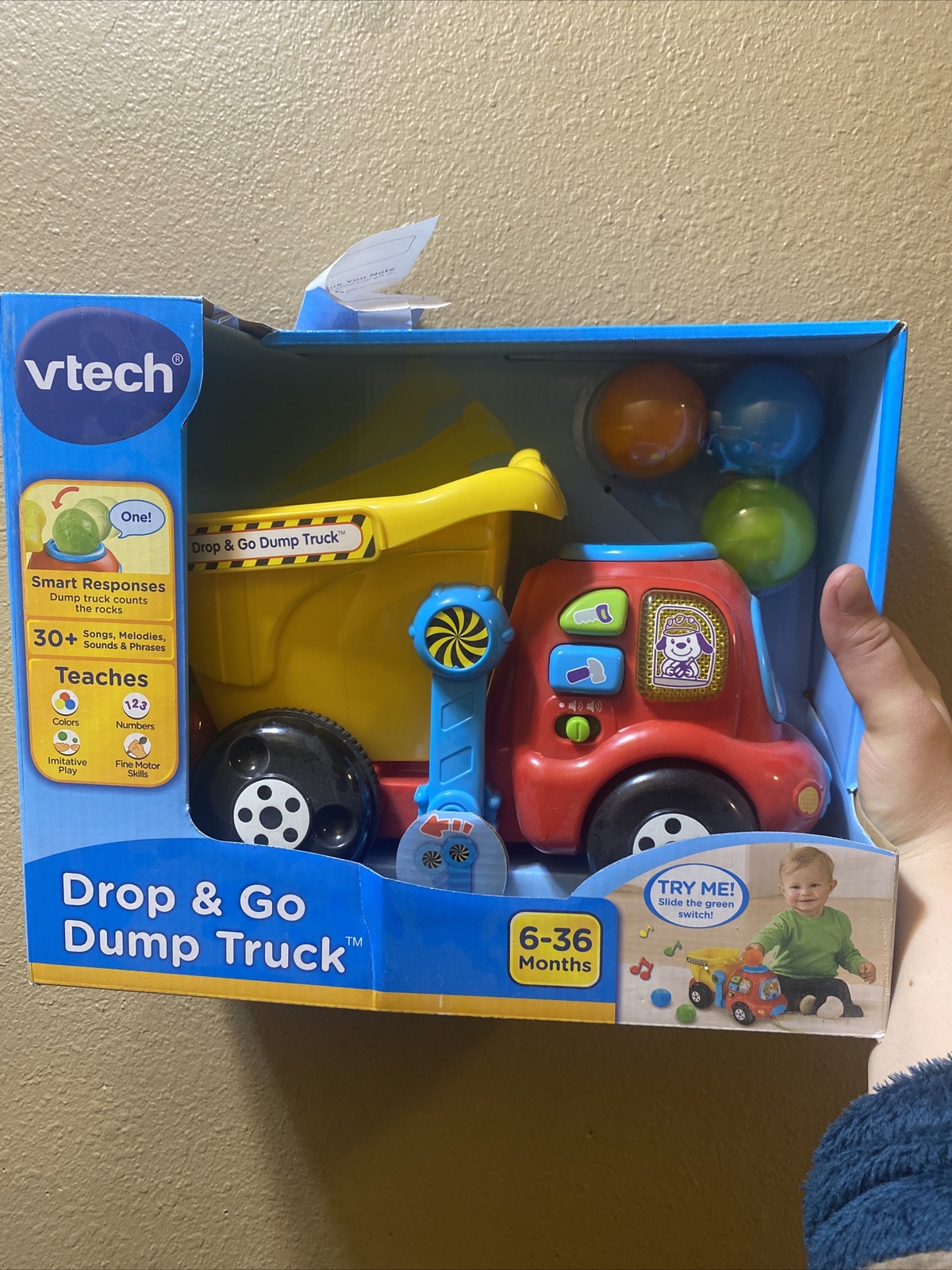 VTech Baby Drop and Go Dump Truck toddlers ages 6 months to 3 years old ...