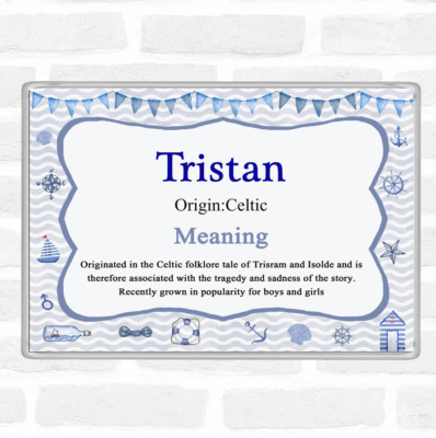 Tristan Name Meaning Jumbo Fridge Magnet Nautical | eBay UK