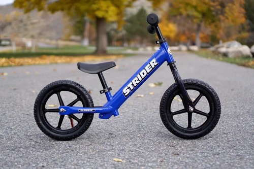 Strider 12, Classic, Kid's Balance Bike, Blue, Ages 1 - 4, Great ...
