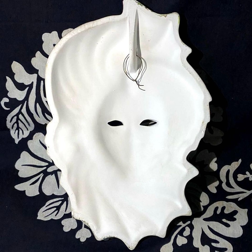 Italian Venetian Mask Ceramic Mask Venice Gold and Glitter Wall Hanging ...