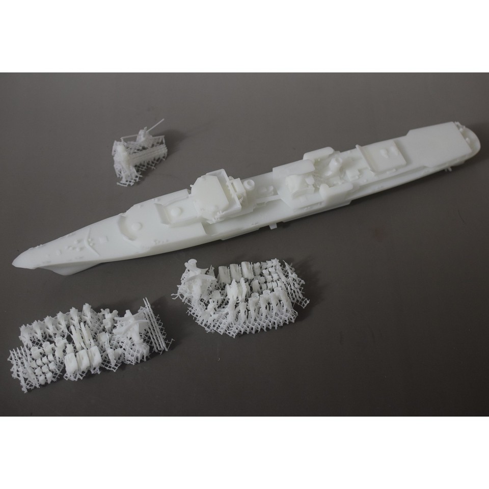 3D Printed 1/350 Soviet Kanin-class 57A Missile Destroyer Unpainted ...