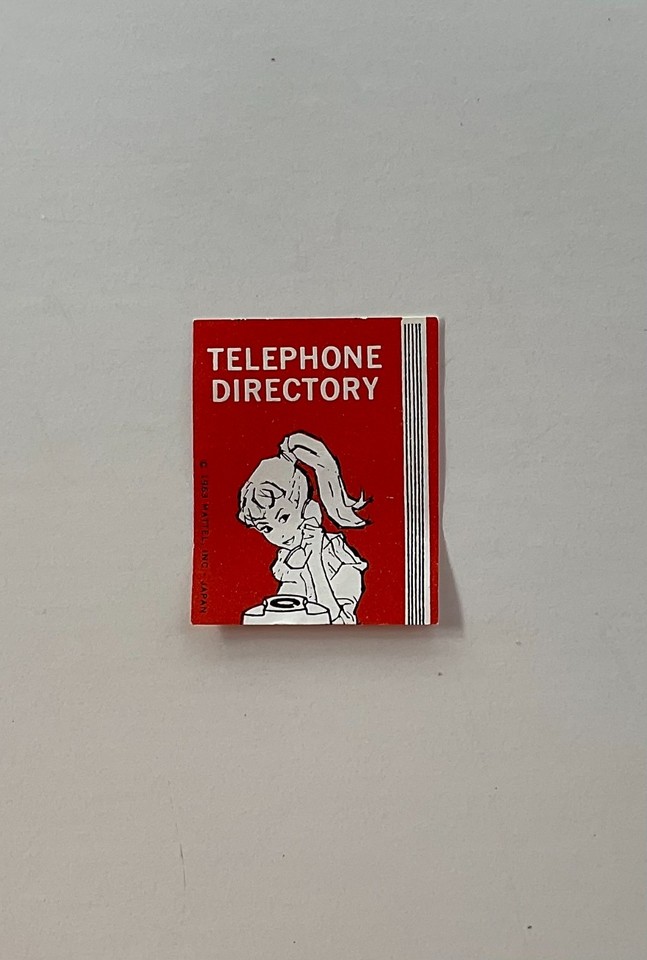 Barbie Skipper Vintage #1909 Dreamtime HTF Red Telephone Directory ...