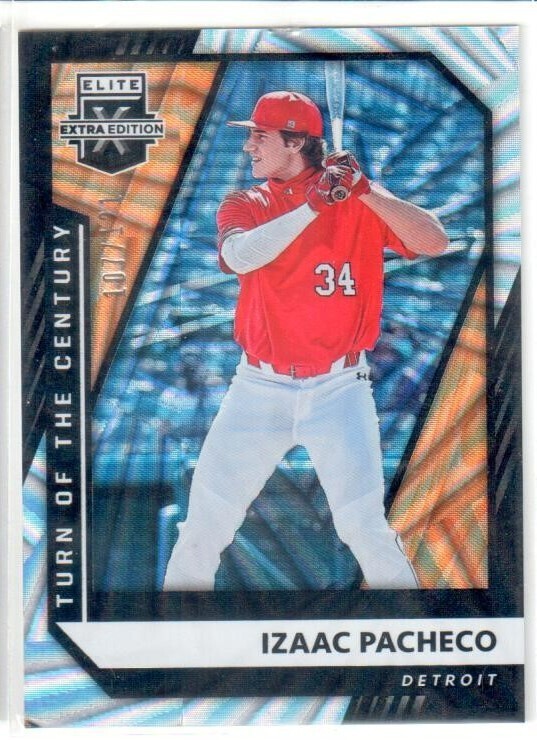 2021 Elite Extra Edition IZAAC PACHECO Turn of the Century ROOKIE #39 ...