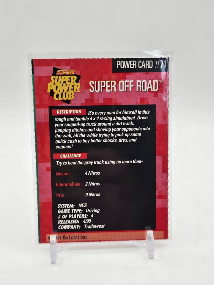 Super Off World POWER CARD Nintendo Super Power Club Magazine #71 PROMO (SP) | eBay