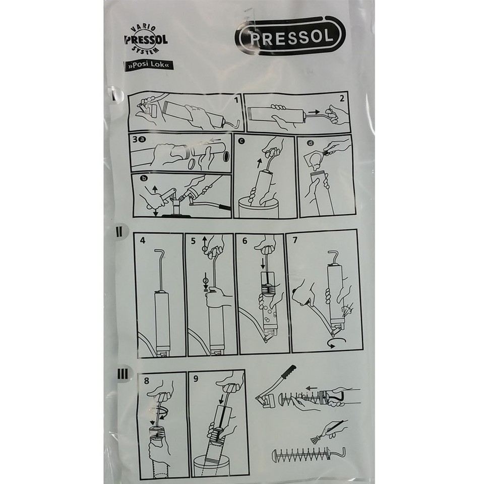 PRESSOL Germany Lever Action Grease Gun Pump Greasing Gun 500cc ...