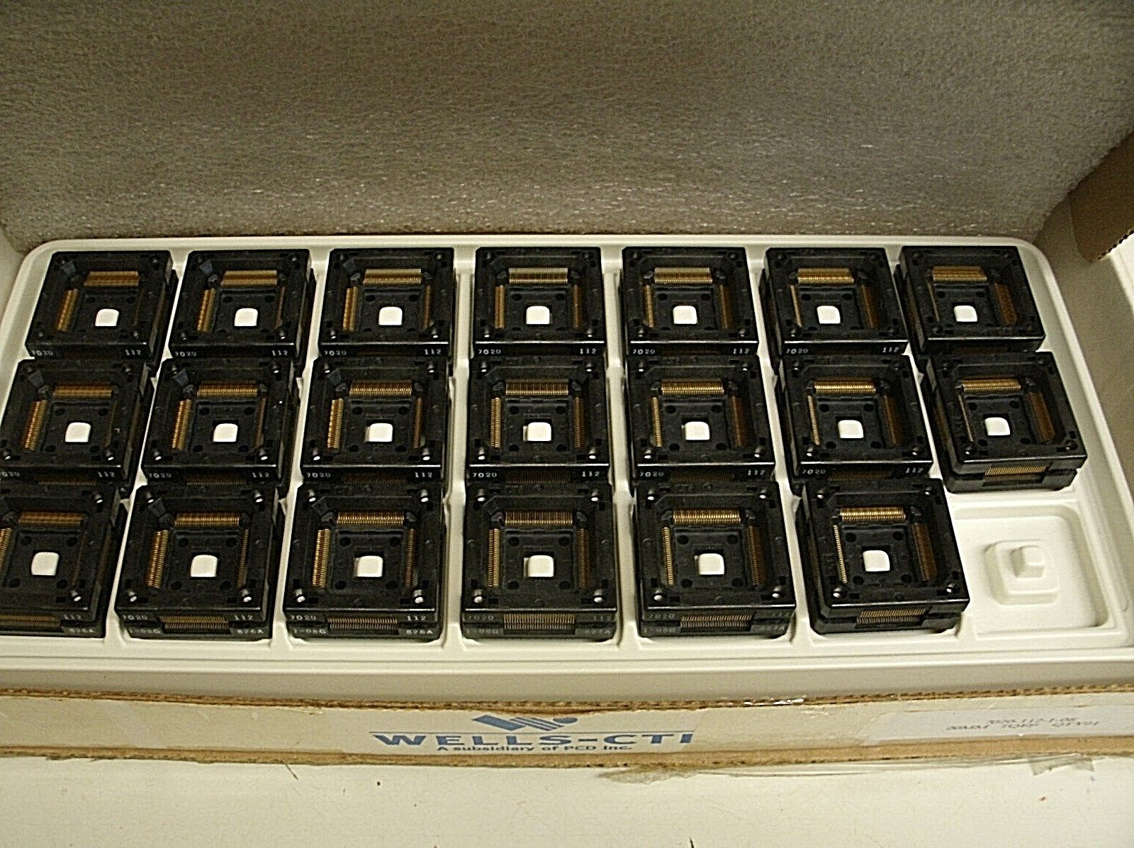 Box of 20 WELLS-CTI 7228-208-1-08 Socket 112 TQFP 20mm | eBay