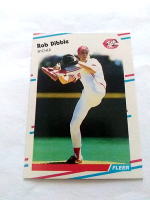 1988 Fleer Update Baseball Rob Dibble Rookie Card #U-83 Factory Set ...