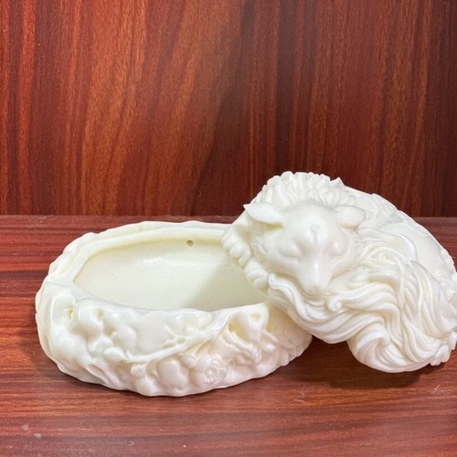 Hand Carved Nine Tailed Fox Statue Tagua Nut Resin Incense Holder Home ...