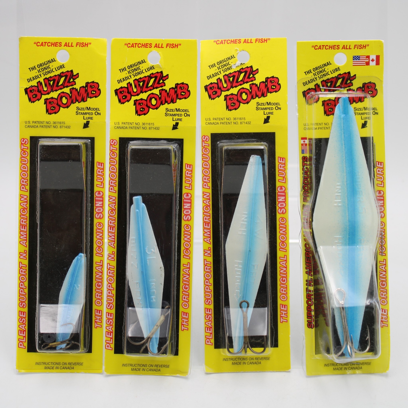 Buzz Bomb Fishing Lures Tackle Gear Blue Pearl Pick Of Size | eBay