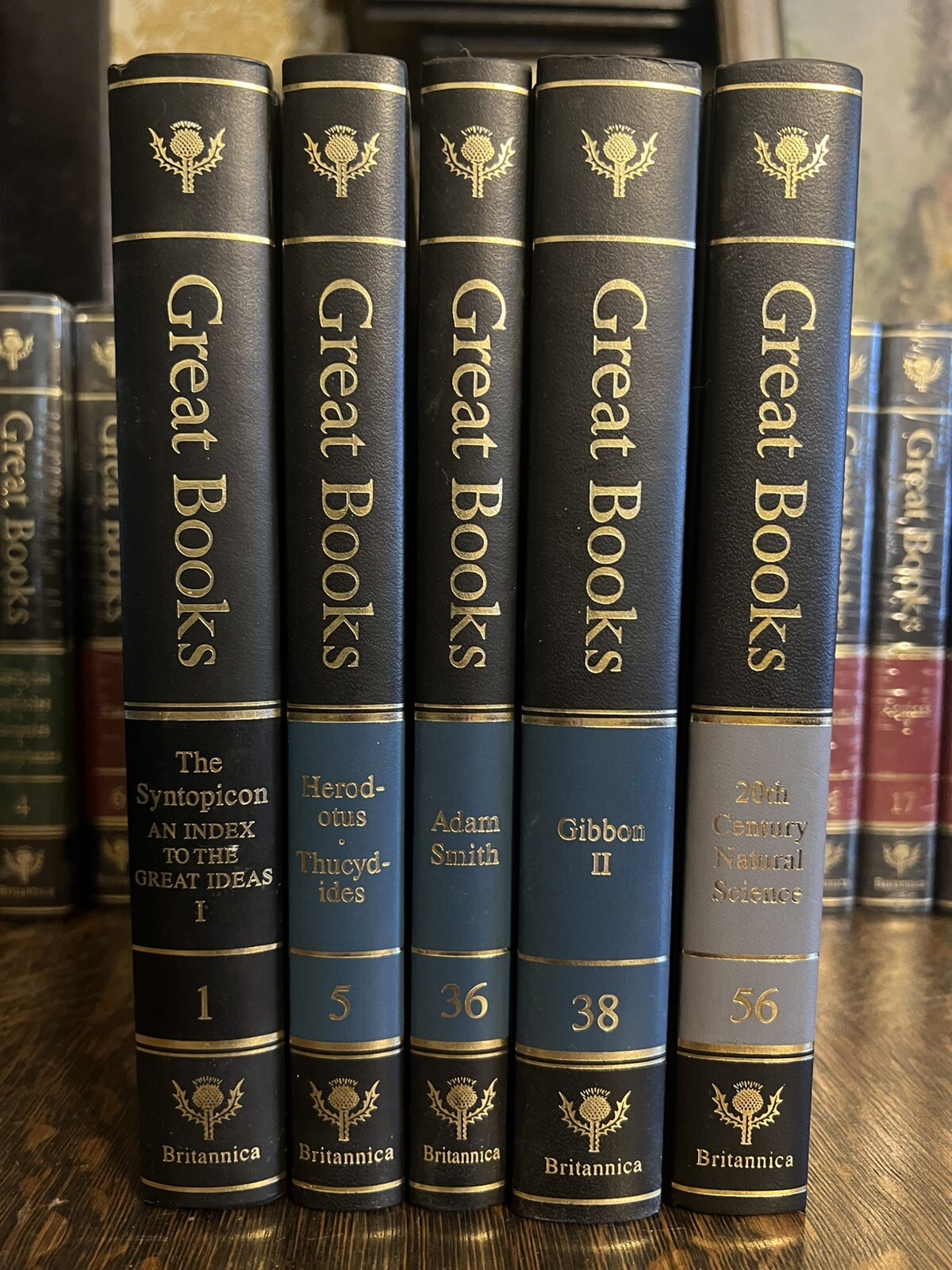 5 volumes - NEW UNOPENED in PLASTIC Britannica Great Books of the ...
