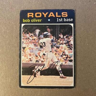 1971 Topps Baseball Bob Oliver Kansas City Royals Card #470 | eBay