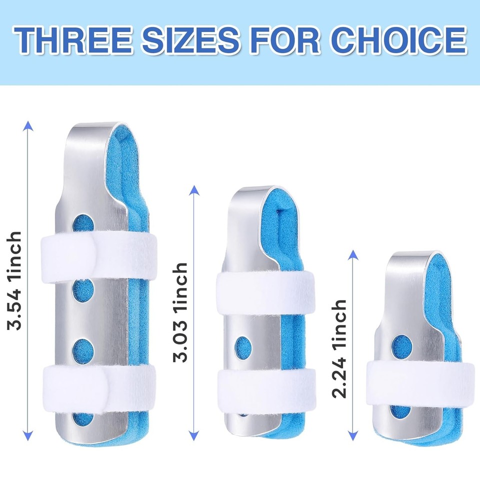 Finger Splint, 3pcs Brace Joint Stabilizer Knuckle Immobilization M | eBay