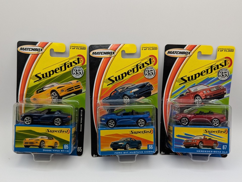 MATCHBOX SUPERFAST 2004 35th Anniversary -MISC LOT OF 33 CARS- NIB | eBay