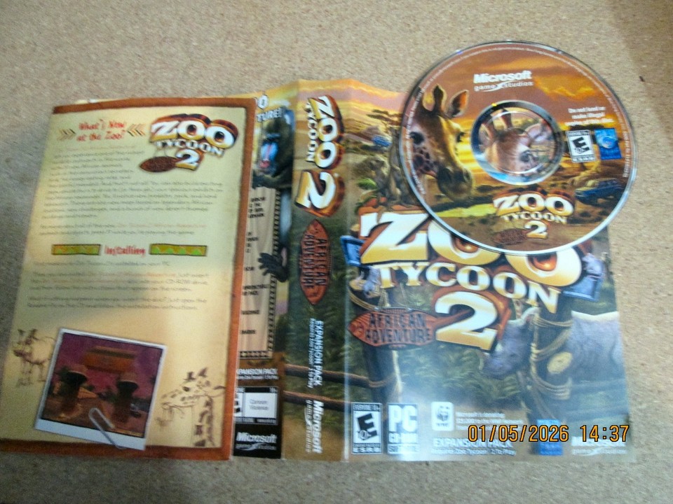 ZOO TYCOON 2 with 4 Expansions! PC Games by Microsoft. 5-Disc Set ...