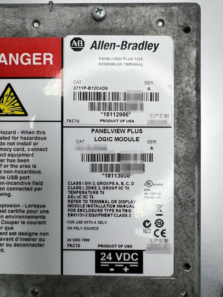 AB 2711P-B12C4D9 /A PanelView Plus 6 1250 Key/Touch/Enet/RS232 | eBay