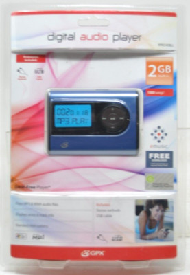 GPX MP3 Digital Audio Player 2GB - MW240BU - MP3 & WMA - Brand New ...