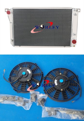 3 ROW Aluminum Radiator&FANS For 1984-1996 1985 1988 Ford Falcon Ute XG ...