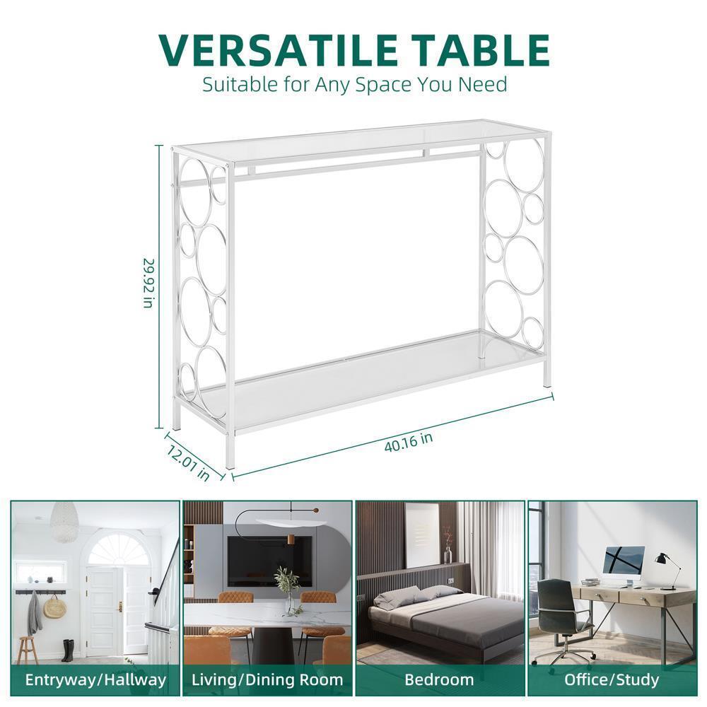 Indoor Entryway Hall Corridor Console Tables Accent Open Shelf Home ...