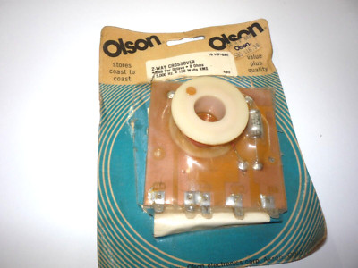 Home made Crossover from Jensen Olson Speaker Woofer Cabinet Sprague ...