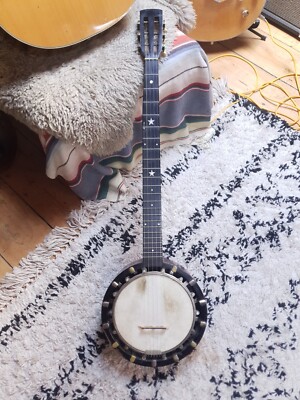 J. E. Dallas Maker 5 String Zither Banjo & Soft Case Antique | eBay UK