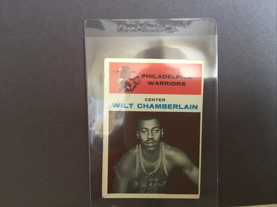 WILT CHAMBERLAIN ROOKIE 1961 FLEER BASKETBALL #8 HOF ICONIC CARD ...
