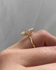 Marquise Lab Grown Diamond IGI Certify Ring For Anniversary 14k Yellow ...