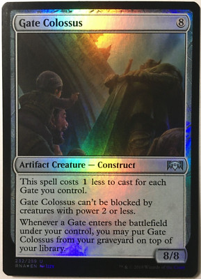 MTG GATE COLOSSUS 232/259 RAVNICA ALLEGIANCE UNCOMMON FOIL NEAR MINT | eBay