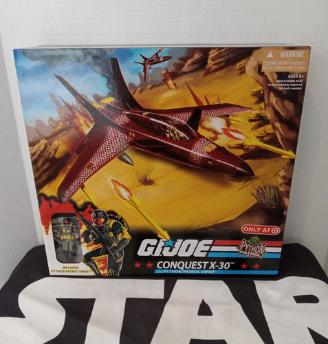 Conquest X-30 Jet Python Patrol G.I. JOE COBRA 25th Anniversary MIB NEW ...