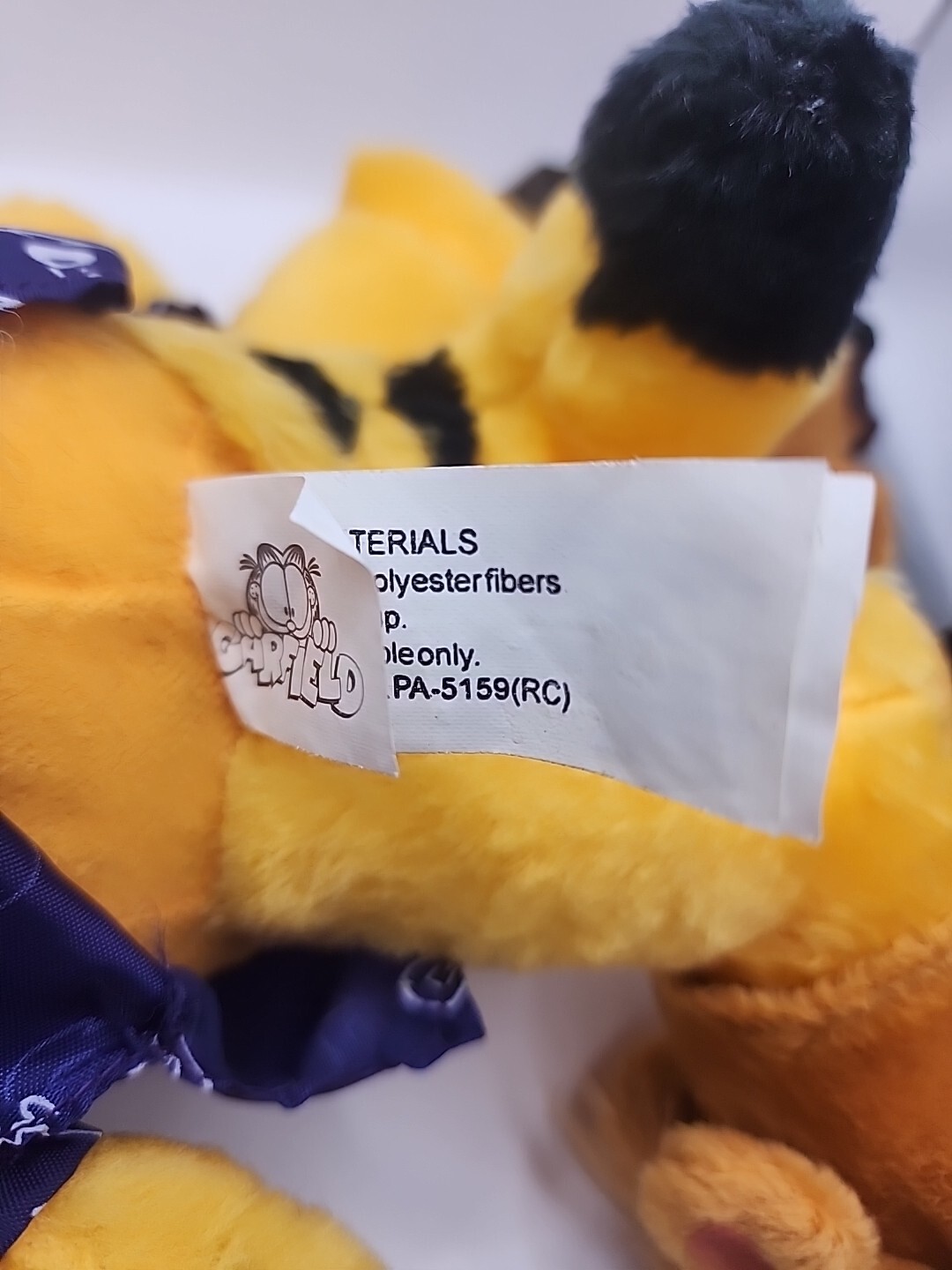 Garfield Purple Satin Pajamas - House Mouse Slippers Hat 12” Plush ...