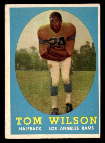 Tom Wilson 1958 Topps Card #67 Los Angeles Rams | eBay