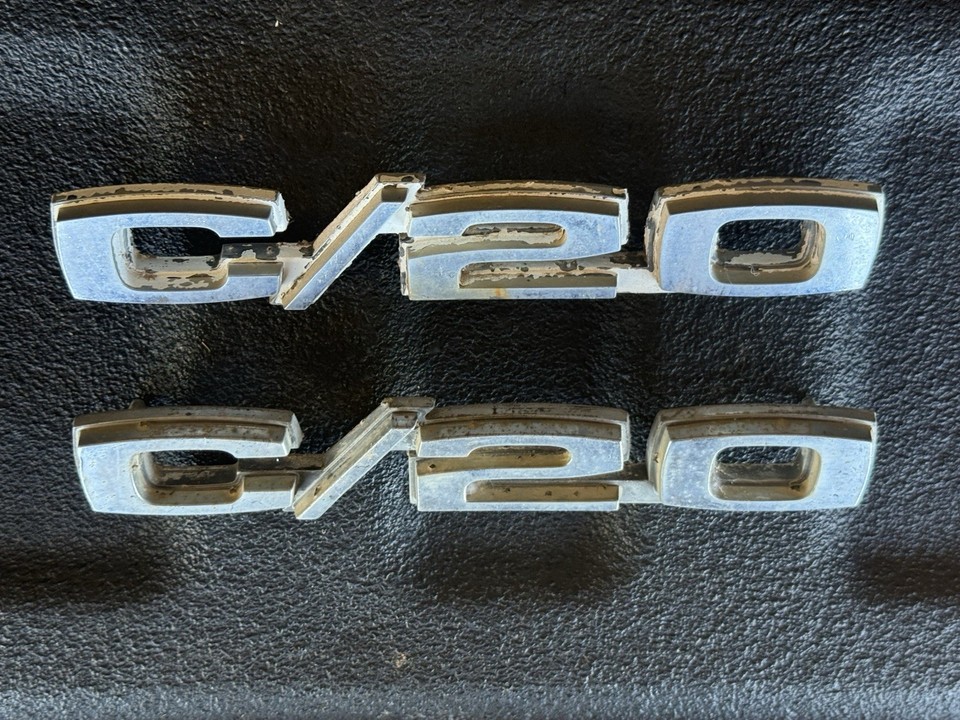 1969-1970 Chevy Truck C/20 OEM Original Emblems 69 70 Chevrolet Pickup ...