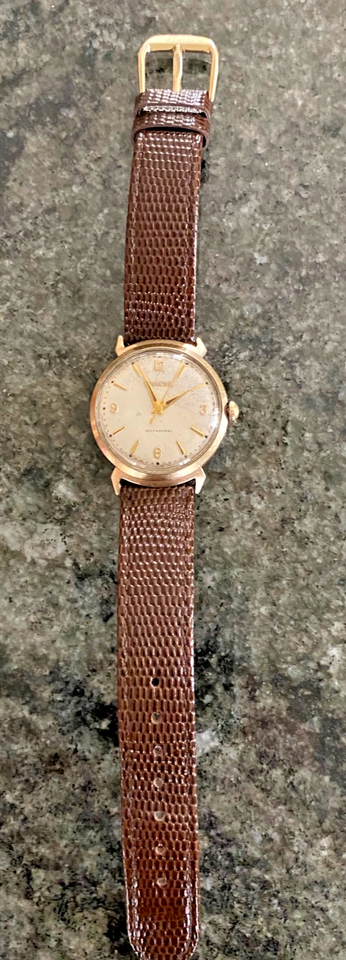 1964 BULOVA JET CLIPPER 17J Self-Winding Watch. Serviced. New Crystal ...