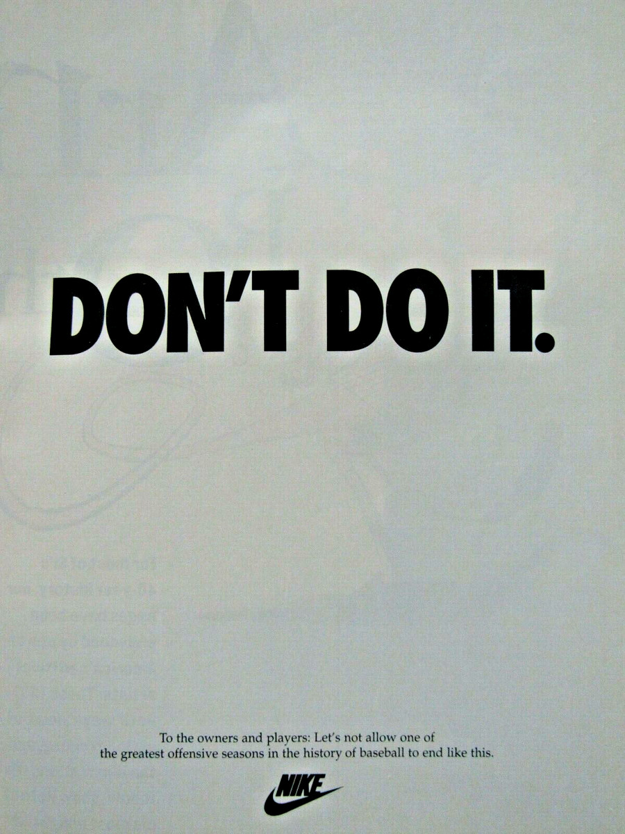 Nike Just Do It Print Ad