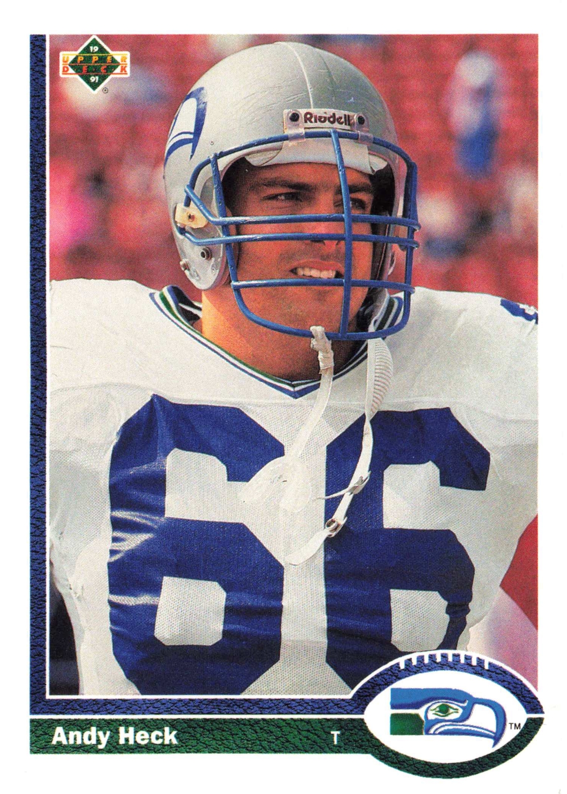 Andy Heck 1991 Upper Deck #495 Seattle Seahawks | eBay