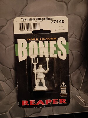 NEW REAPER MINIS #77140 Village Rioter DARK HEAVEN BONES UNPAINTED ...