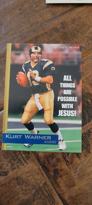 2000 KURT WARNER COLLECTORS SERIES CARD ST. LOUIS RAMS GIANTS CARDINALS ...
