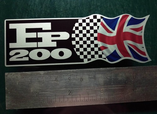 Scomadi FP200 Badge Printed Decal Sticker mod vinyl GP tl50 tl12 SILVER ...